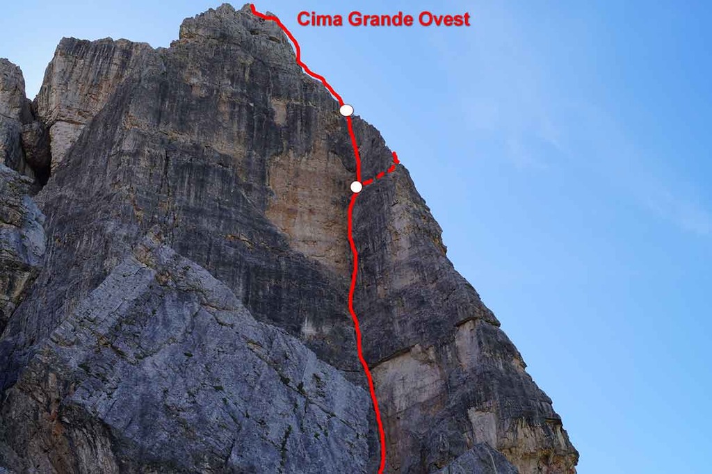 Olga Corner Route to the Western Great Tower of the 5 Torri - Dolomiti ...