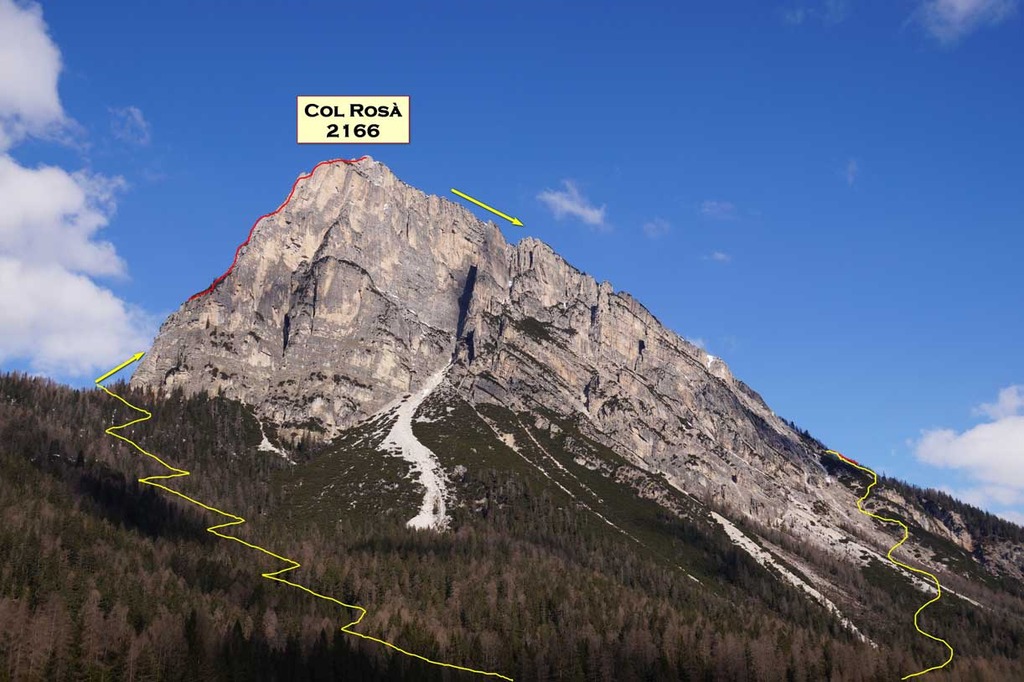 Ferrata Bovero al Col Rosà - Dolomiti SkiRock