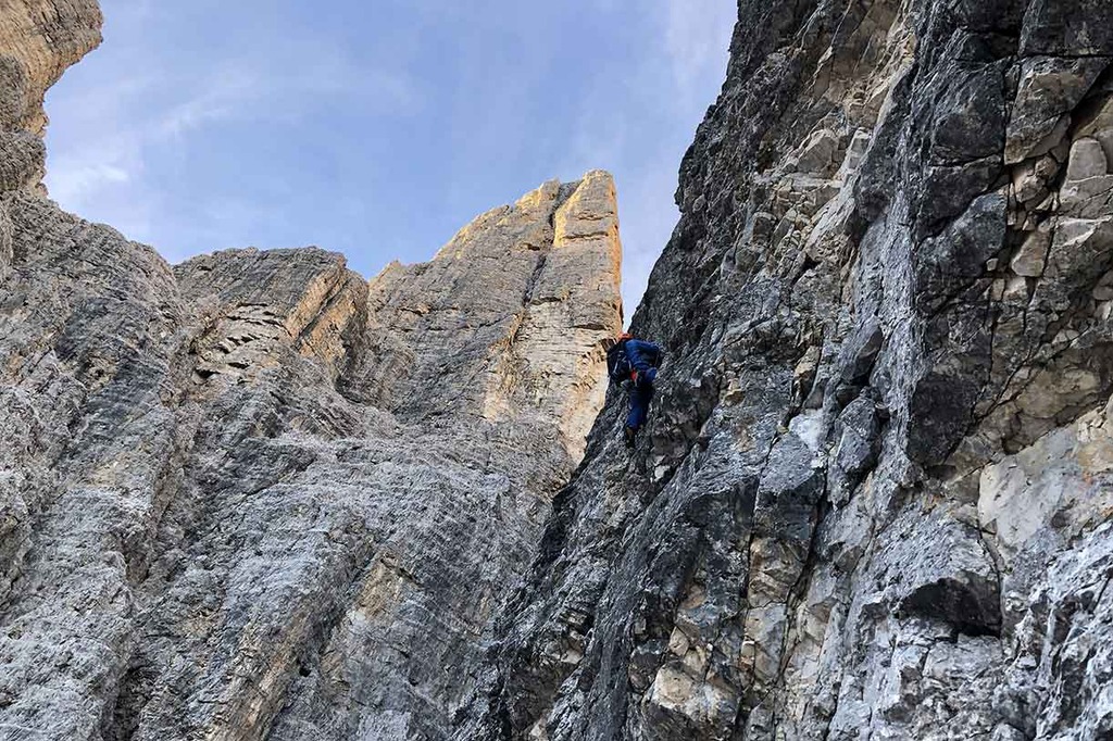 Spigolo Dibona alla Cima Grande di Lavaredo - Dolomiti SkiRock