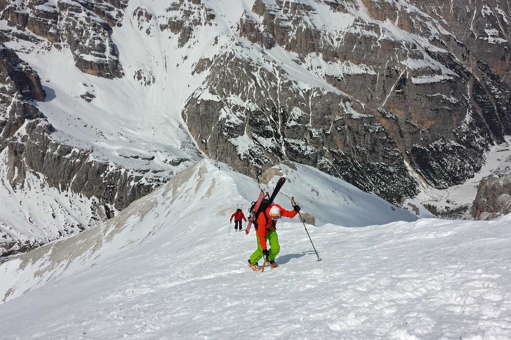 Sci Alpinismo in Dolomiti con Guida Alpina - Dolomiti SkiRock